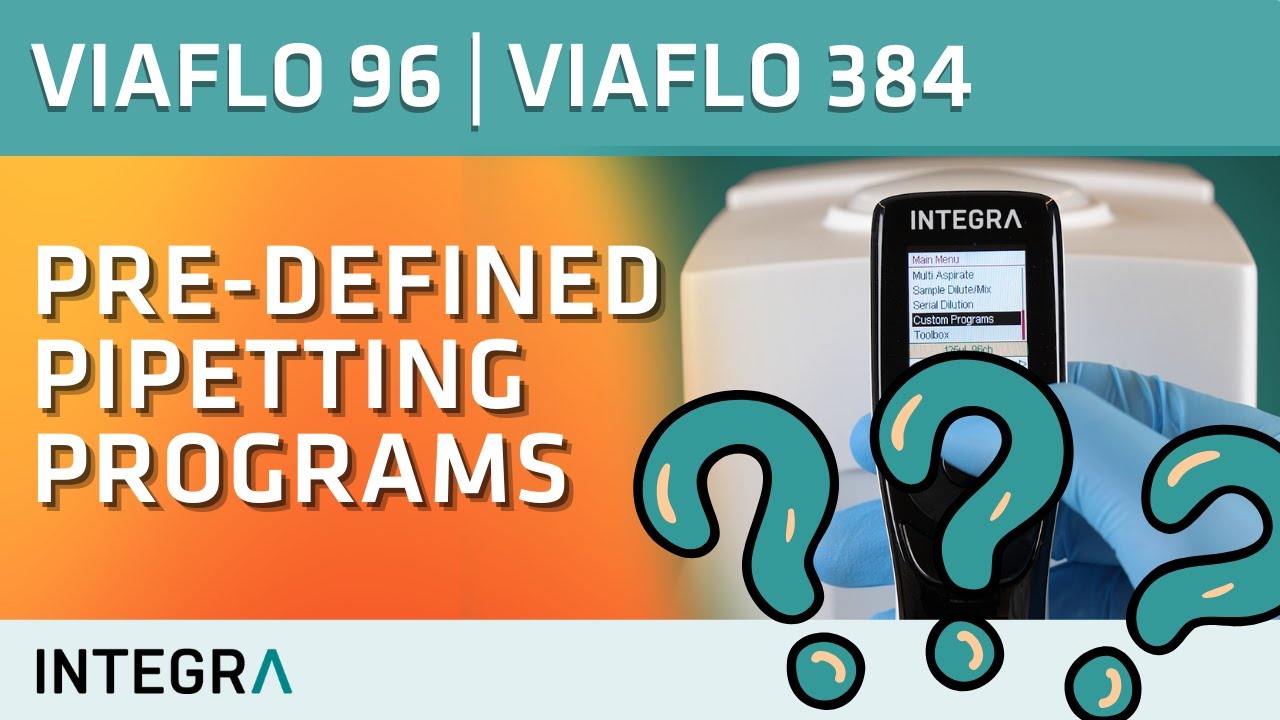 Getting started: Pre-defined pipetting programs on VIAFLO 96 and VIAFLO ...