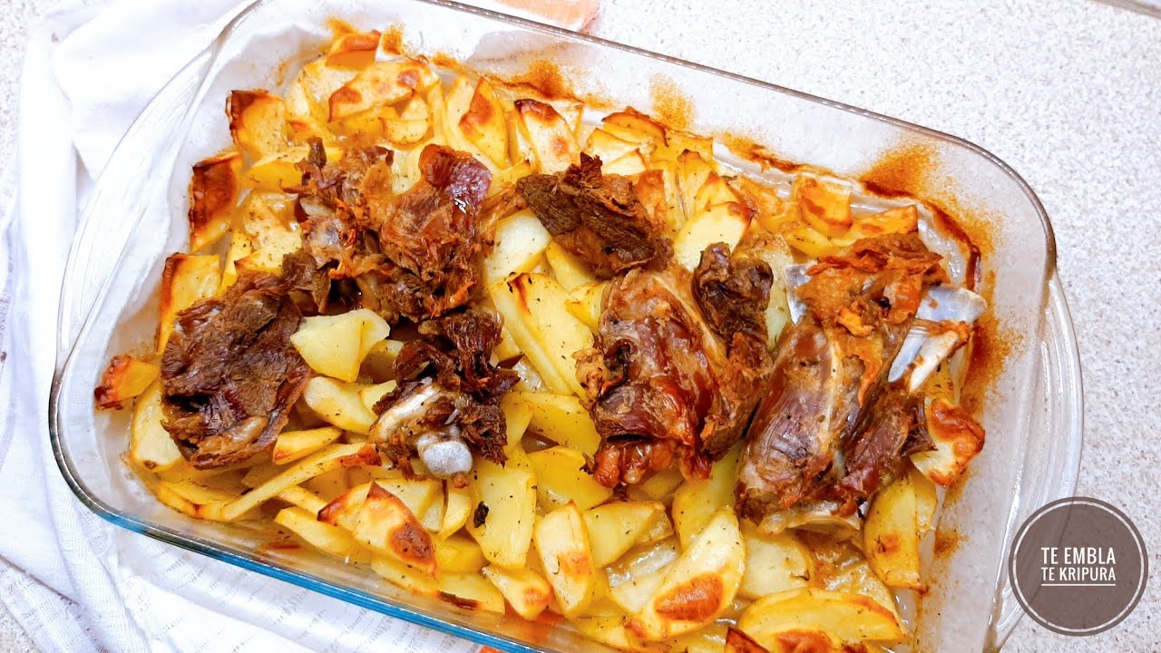 Tave me Patate me mish Qingji - Roasted potatoes with lamp meat - YouTube