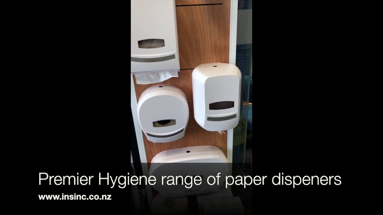 Premier Hygiene dispenser range - YouTube