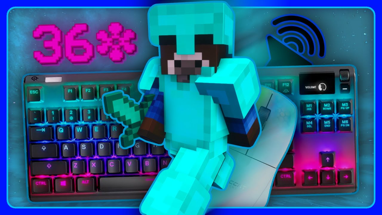 Funny Cheater | Skywars Keyboard + Mouse Sounds - YouTube