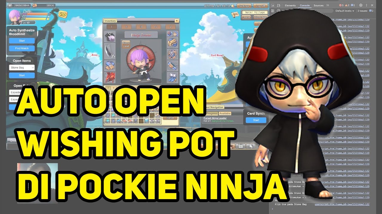 Cara Auto Open Wishing Pot di Pockie Ninja - YouTube