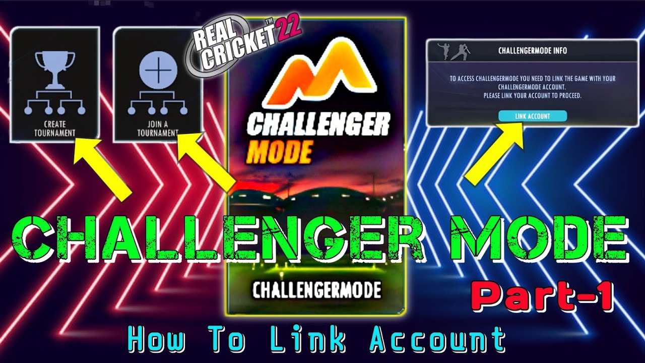 REAL CRICKET 22 : CHALLENGER MODE 🔥 How To Create Account In Challenger Mode || #rc22 # ...