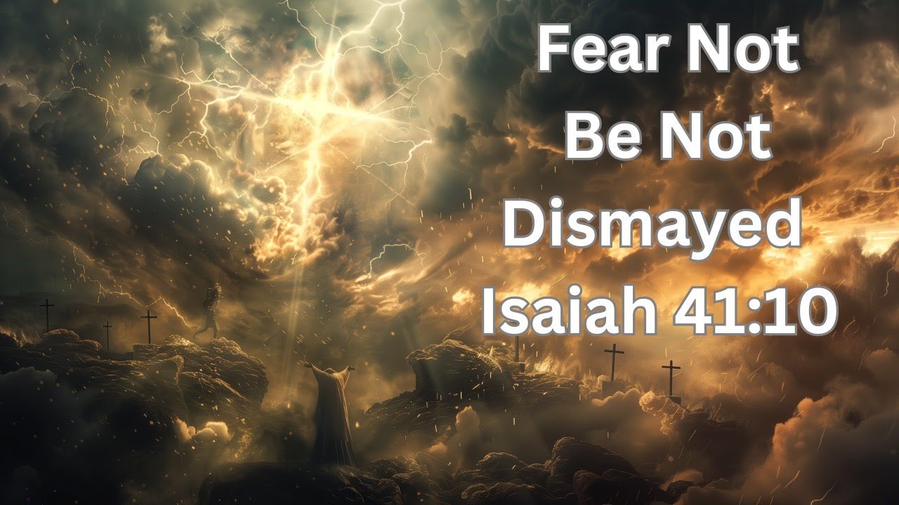 Fear Not, Be Not Dismayed | Isaiah 41:10 | Powerful Christian ...