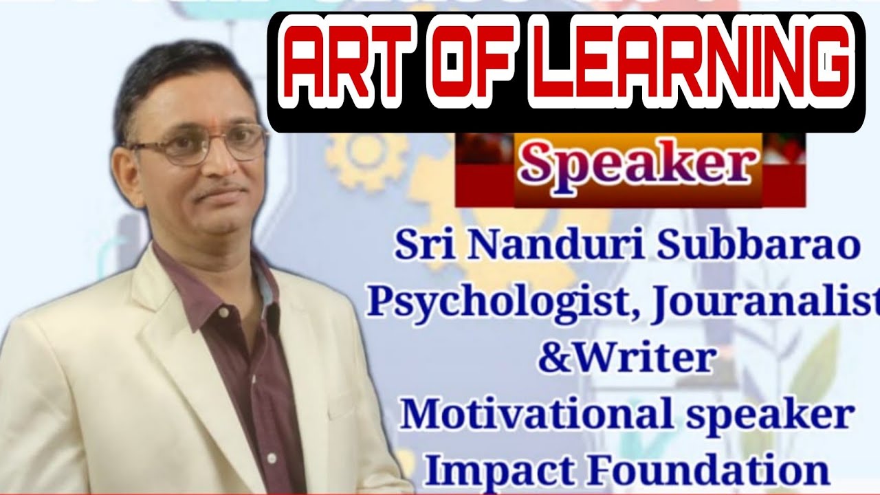 THE ART OF LEARNING | నేర్చుకవడం ఒక కళ | TEEN CHALLENGE | NANDURI ...
