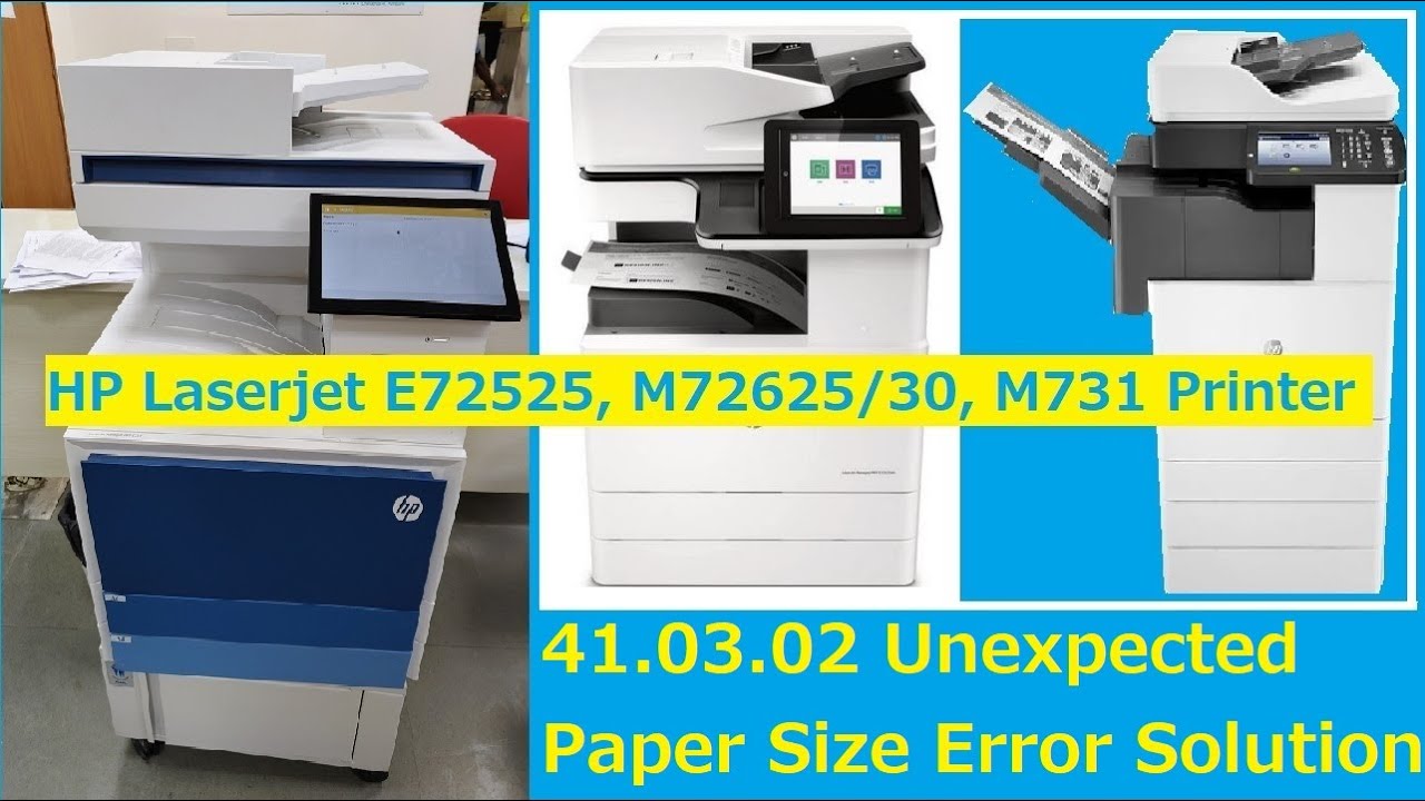Unexpected Paper size error, Jam in Tray Error Solution # ...