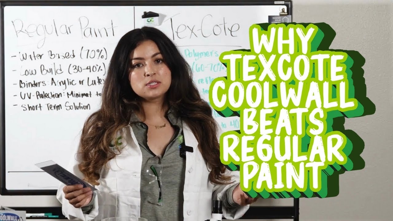 Why TEX-COTE CoolWall Beats Regular Paint - YouTube
