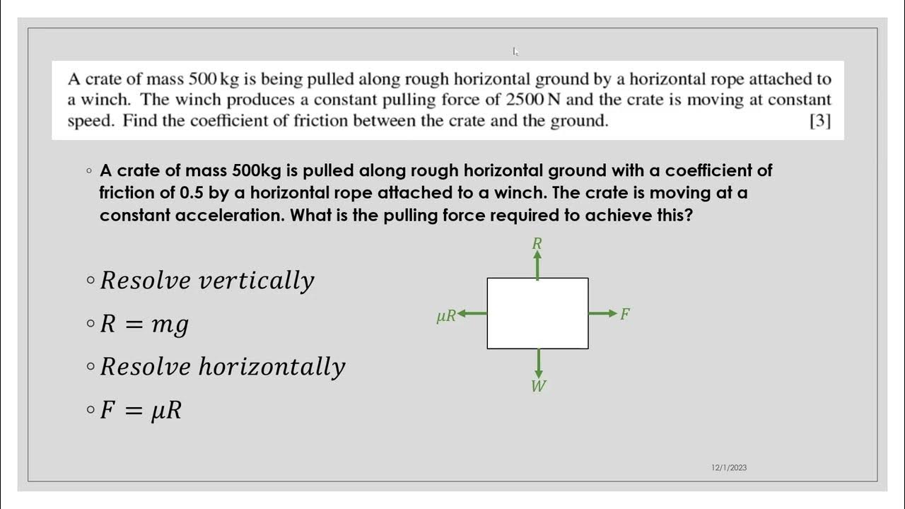 Resolving forces using Python part 1 - YouTube
