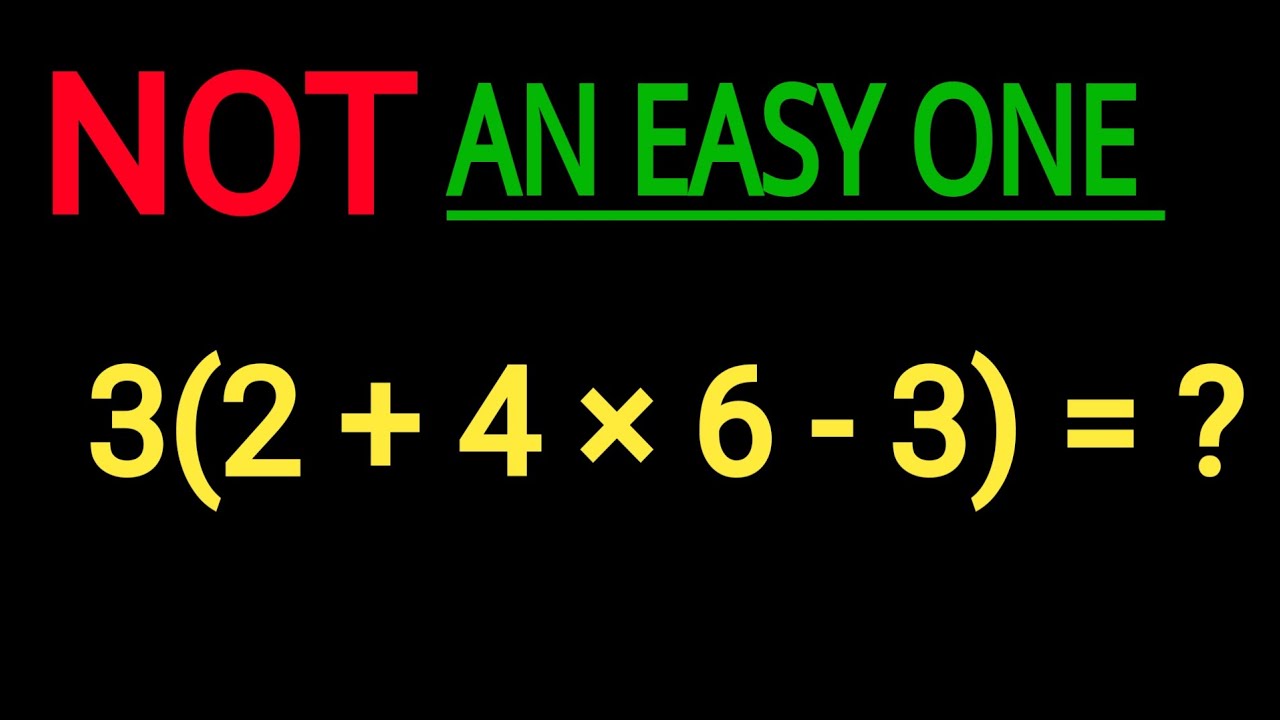 This MISTAKE Will cost You: Math Antics | Maths Olympiad | Order of ...