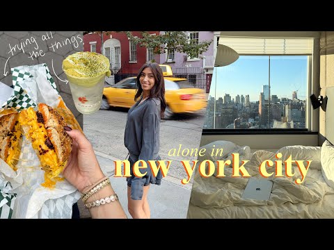 Alone in NEW YORK CITY 🚕 | what I eat, exploring the city & leaving my comfort zone