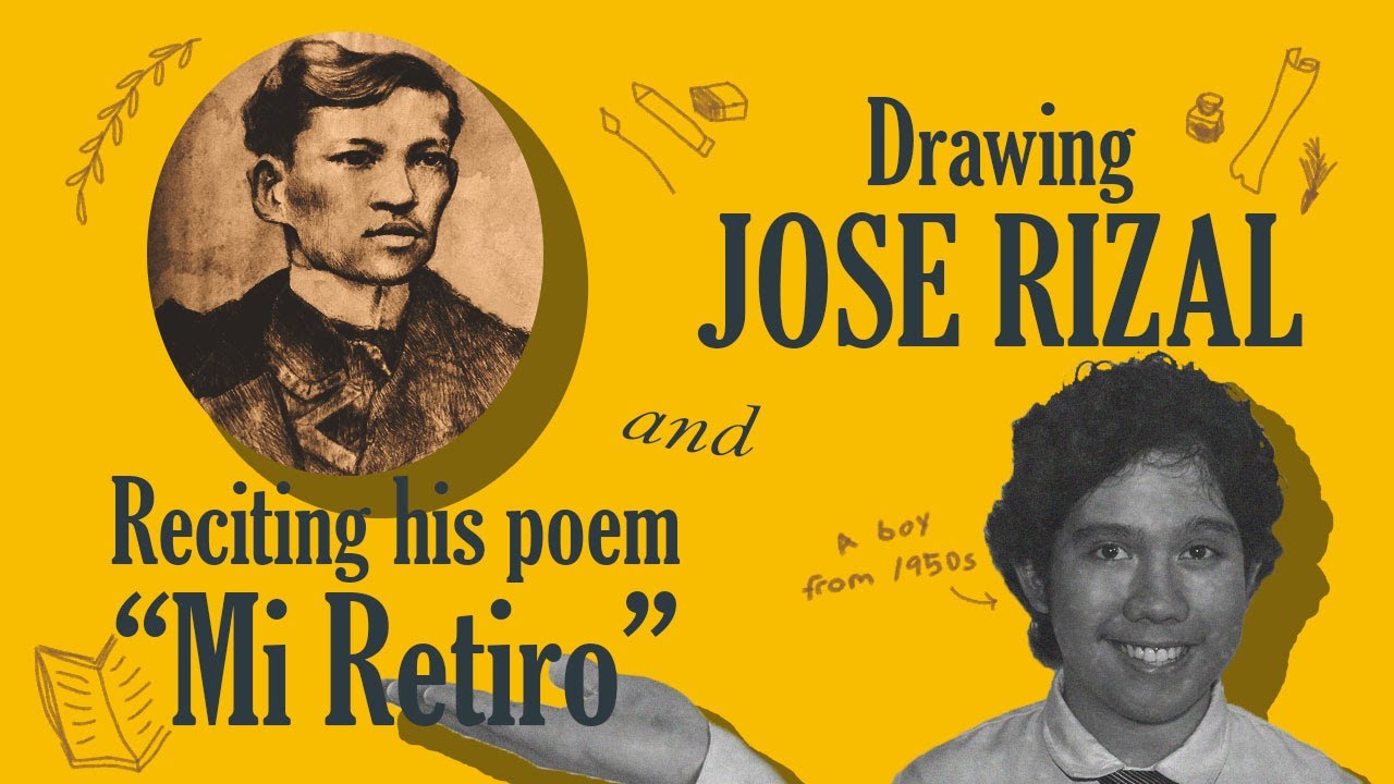 Luciano Abay Drawing Jose Rizal and Reciting his Poem "Mi Retiro" (Sa ...