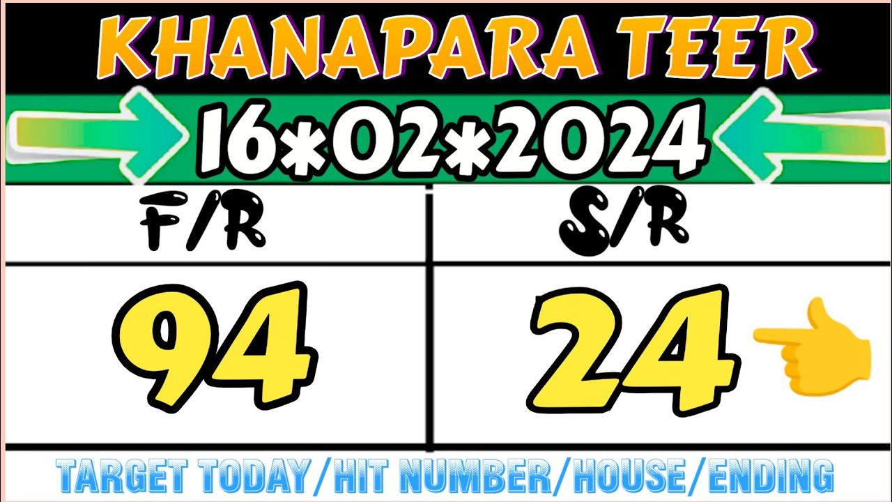 16~02~2024 Khanapara Teer || House Ending || Hit Number || Target Today ...