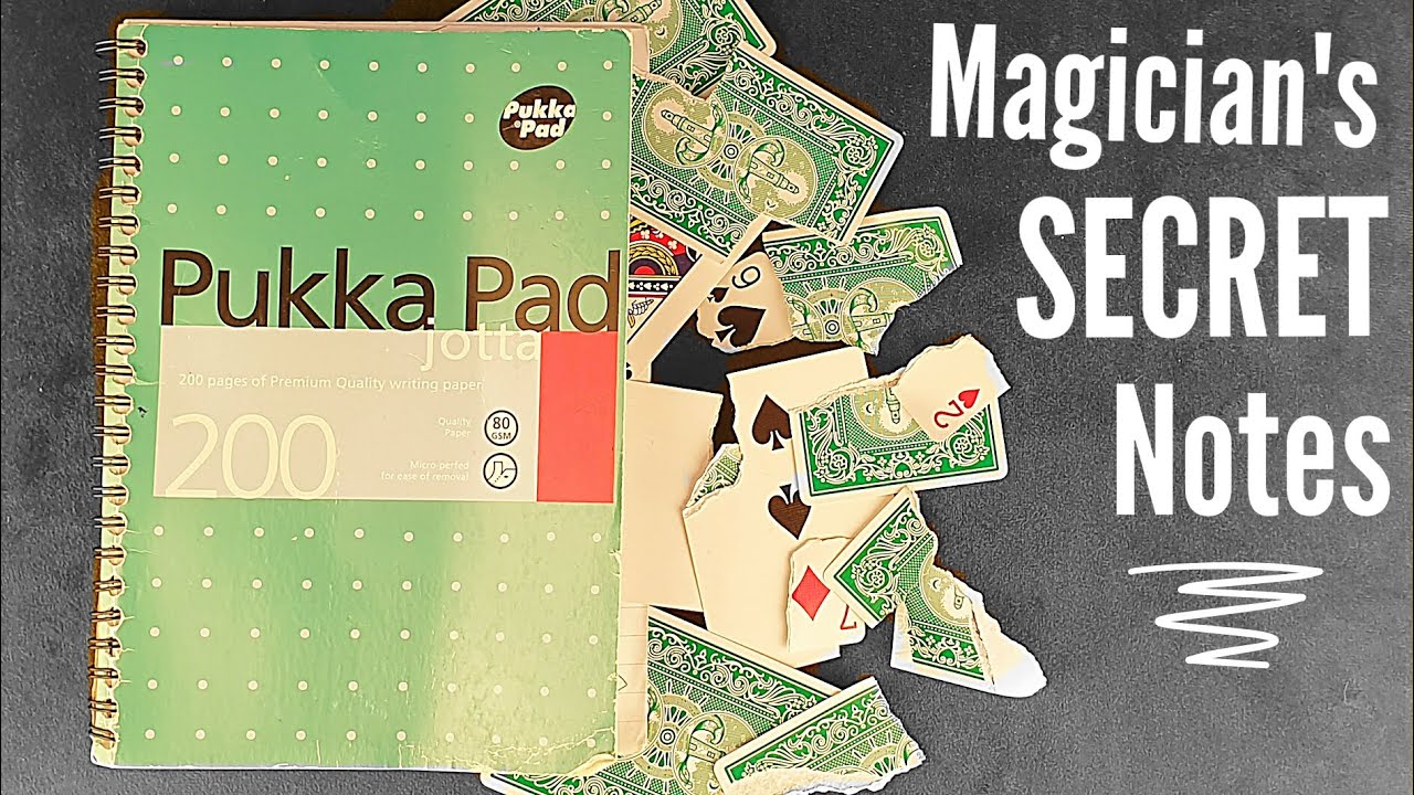 INSIDE a Magician's Notebook REVEALED! - YouTube