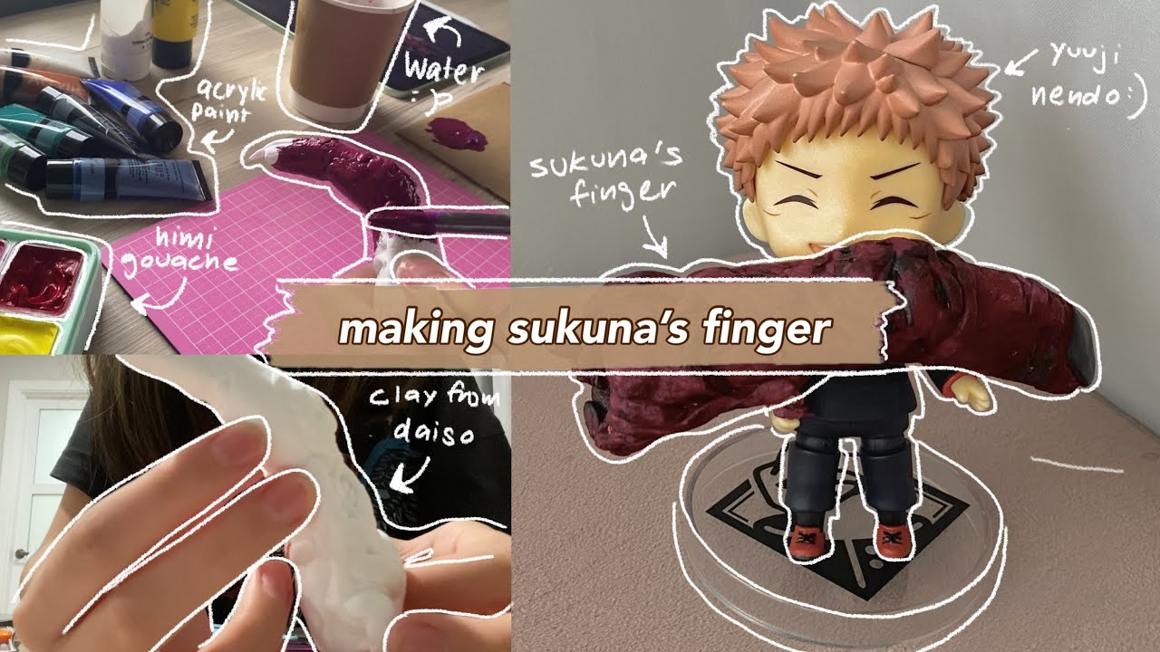making sukuna’s finger (a mini tutorial ) 🍡🌸 - YouTube