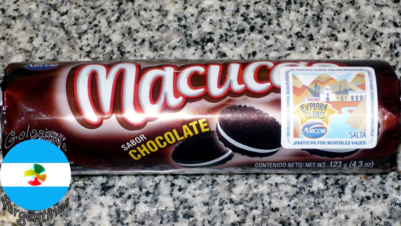 Macucas Galletitas sabor Chocolate con Relleno sabor Vainilla Arcor ...