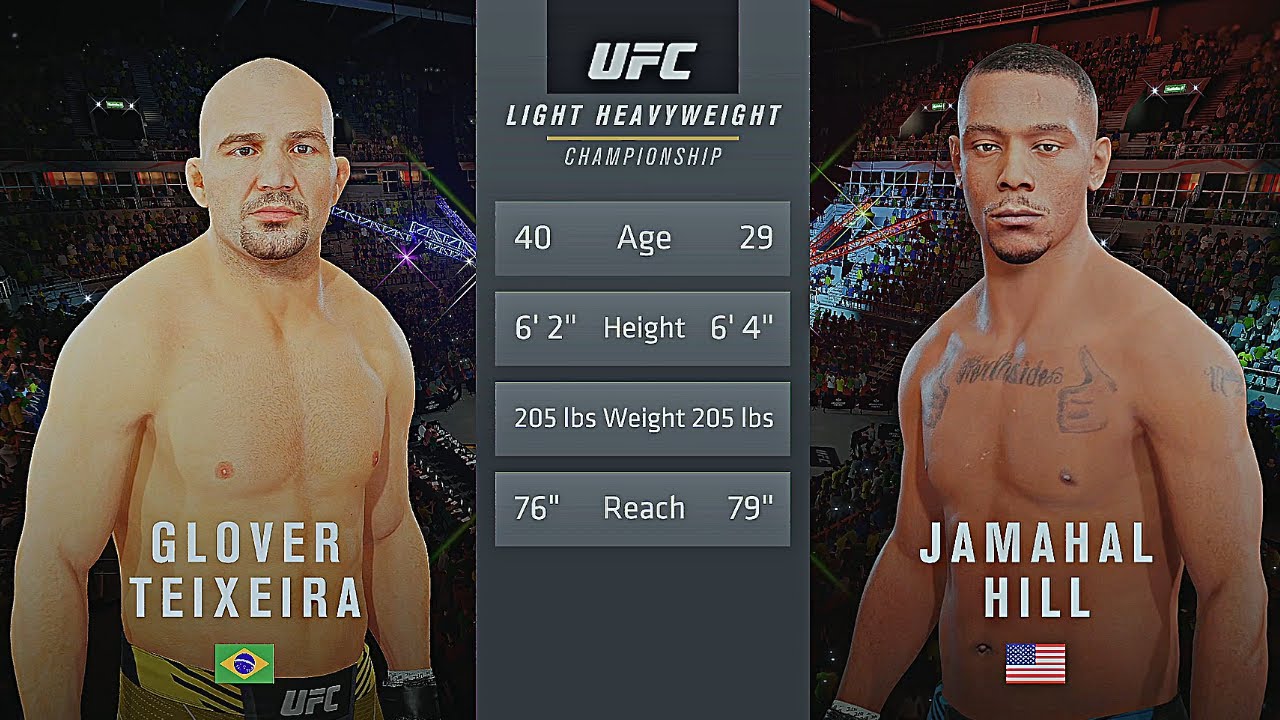 Glover Teixeira Vs. Jamahal Hill : UFC 4 Gameplay (Legendary Difficulty ...