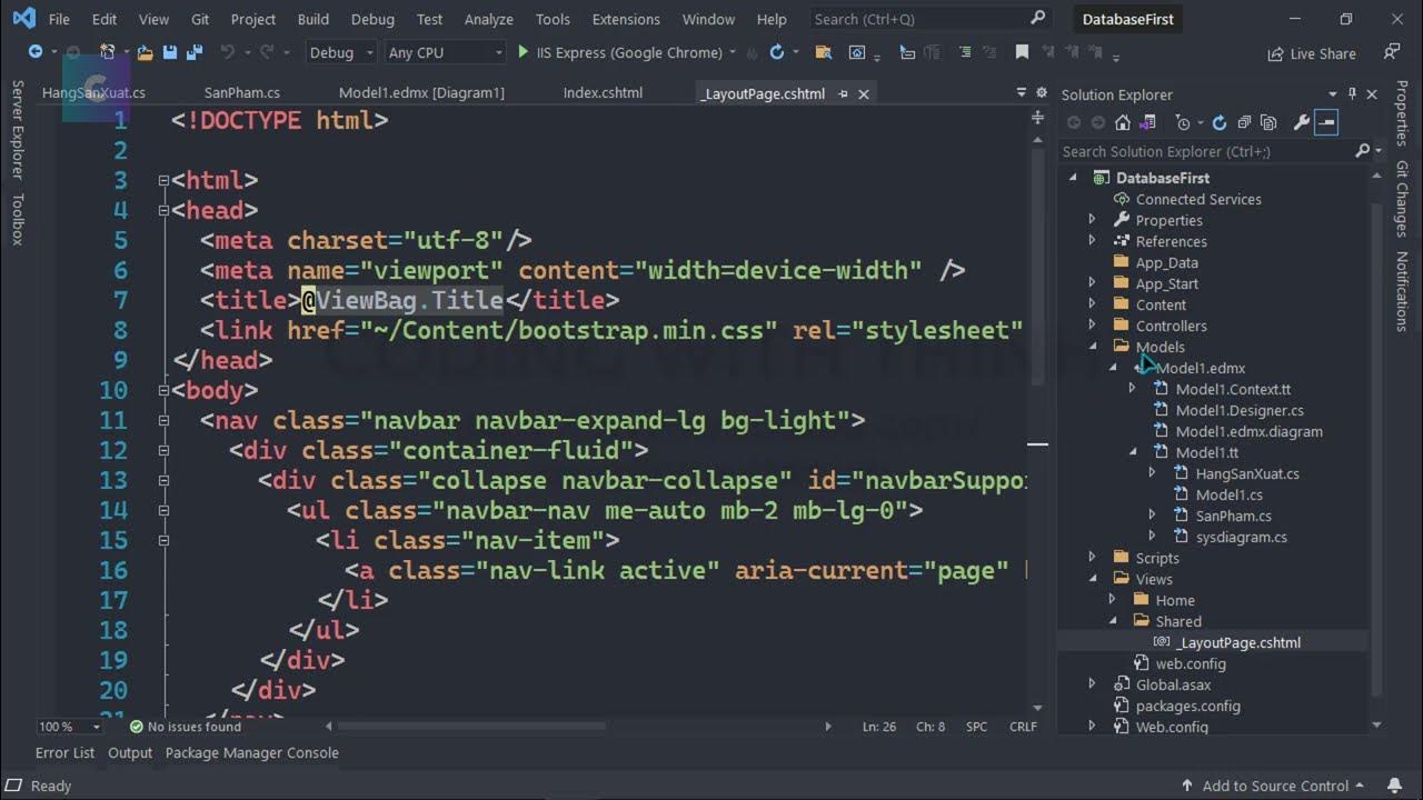 Lập Trình Web ASP.NET - Hiển thị dữ liệu lên giao diện Web - Coding With Thinh - YouTube