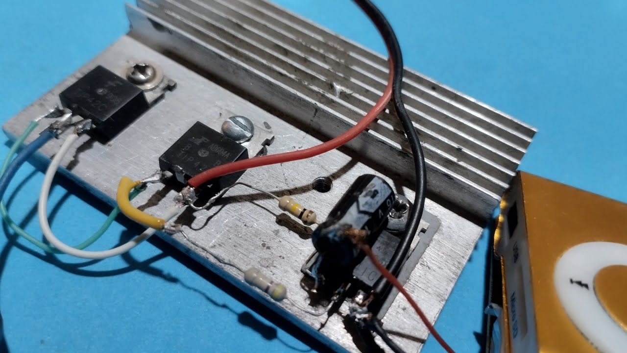 How To Simple mini Powerful Amplifier using Transistor TIP41 & TIP42.dc ...