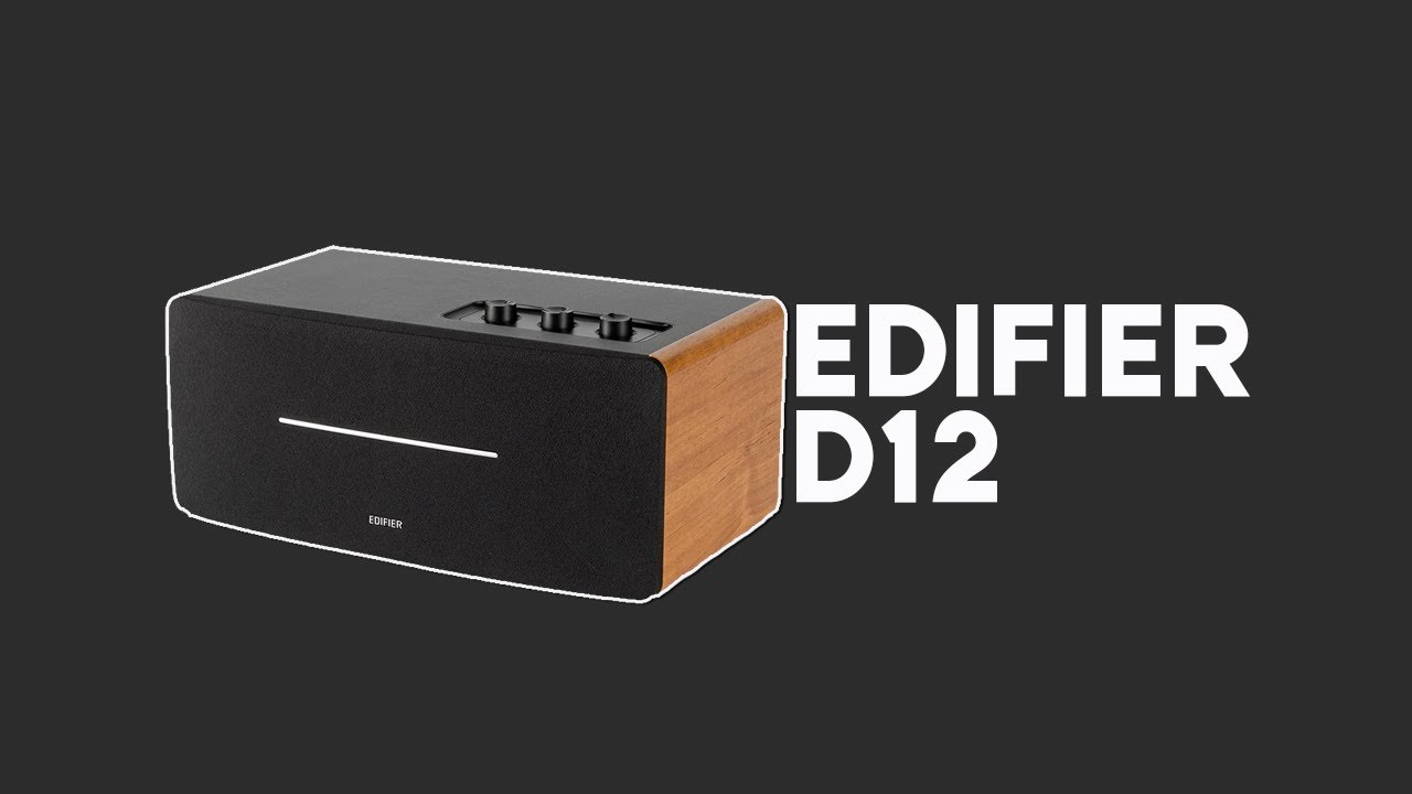Review: Edifier D12 Bluetooth Bookshelf Speaker - YouTube