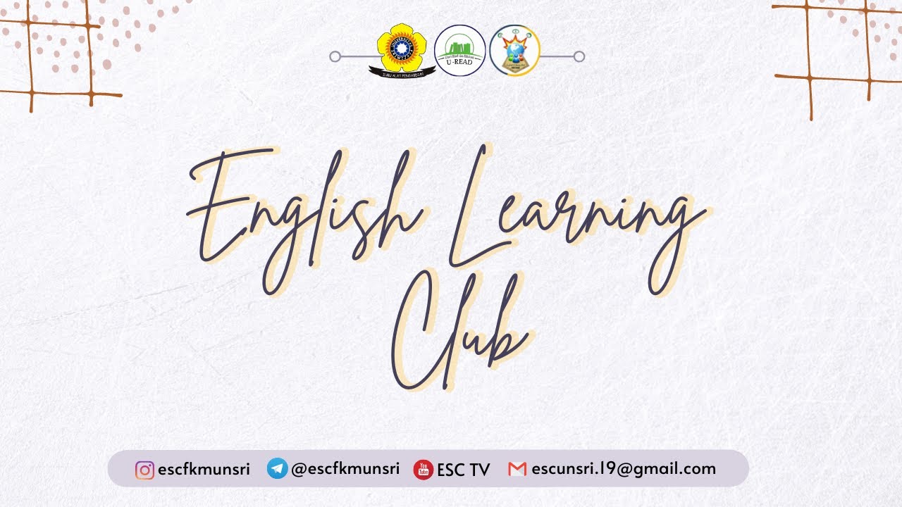 2nd Meeting of English Learning Club - YouTube
