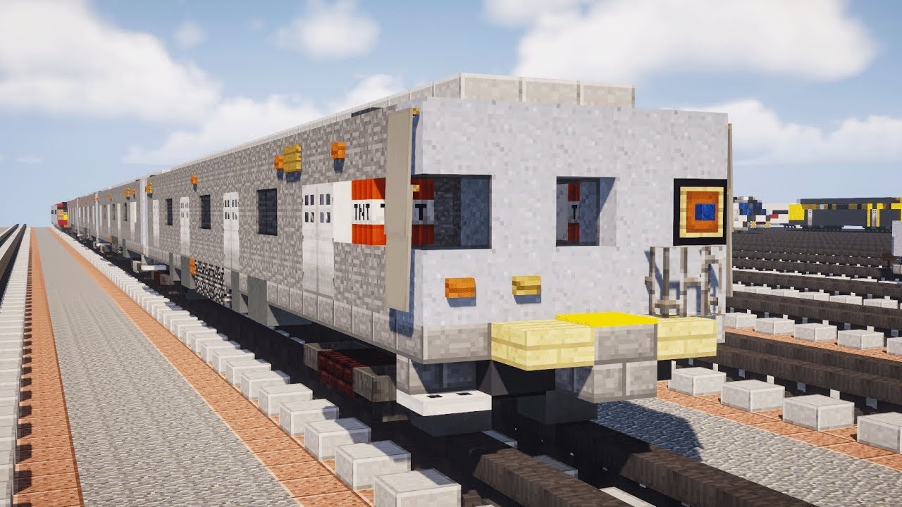 Minecraft NYC R44 Subway Car Staten Island Railway Tutorial - YouTube