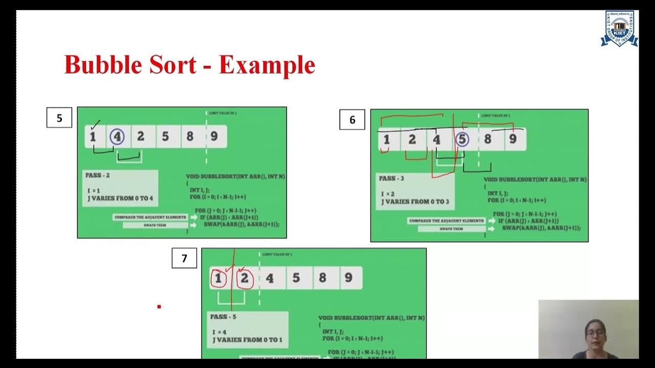 L - 24 | Unit - 3 | Bubble Sort Algorithm | Data Structures - YouTube