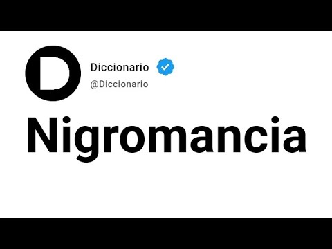 Nigromancia Significado En Español - YouTube
