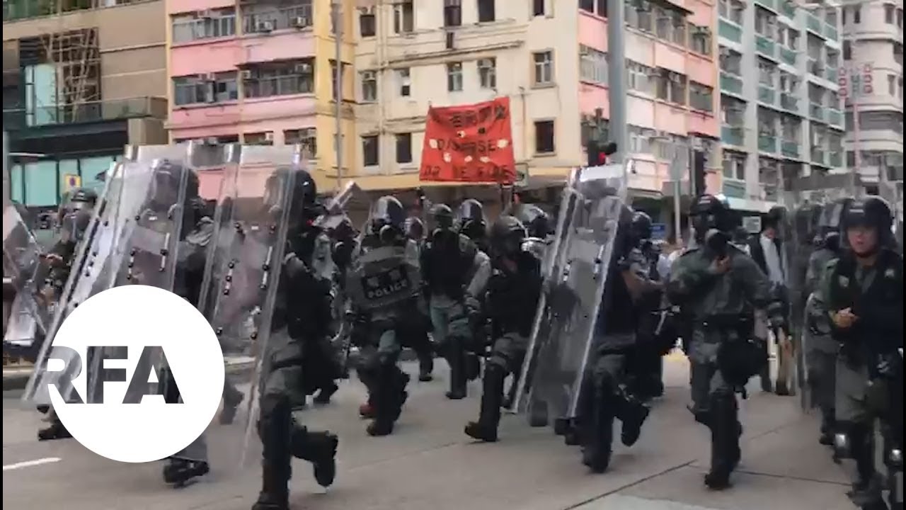 Riot Police Out in Force During Weekend Unrest in Hong Kong | Radio ...