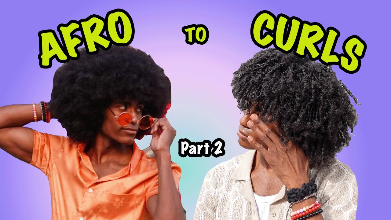 Afro To Curls | Finger Coils Tutorial Pt. 2 - YouTube