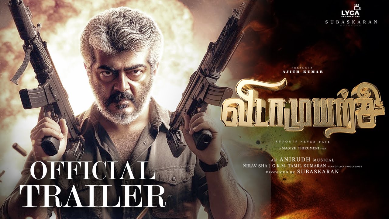 Vidamuyarchi Trailer Official – Ajith Kumar – Arjun - Trisha | Anirudh ...
