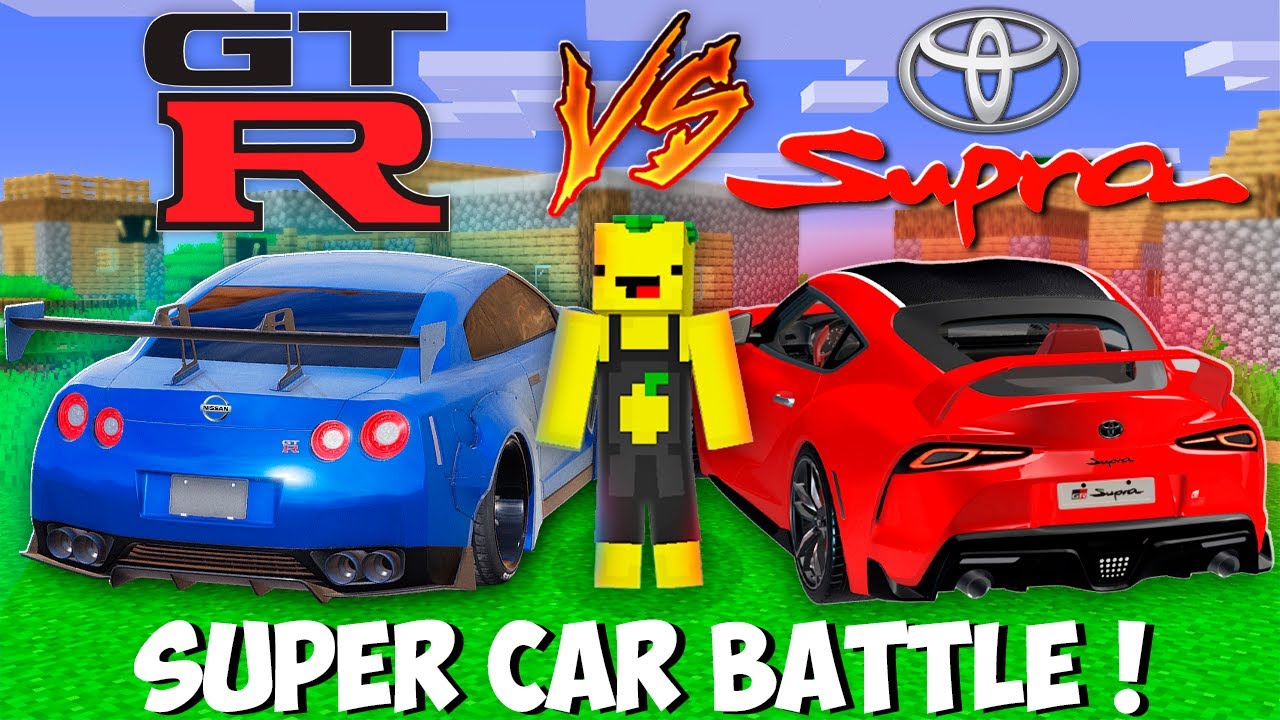 What to CHOOSE ? NISSAN G-TR vs TOYOTA SUPRA in Minecraft ! NEW SECRET ...
