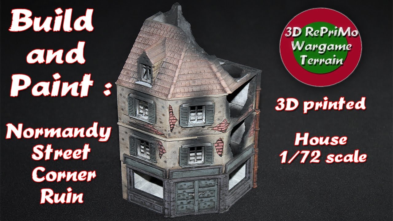 Tutorial:How to Paint 1/72 Normandy Street Corner Ruin/Painting Guide ...