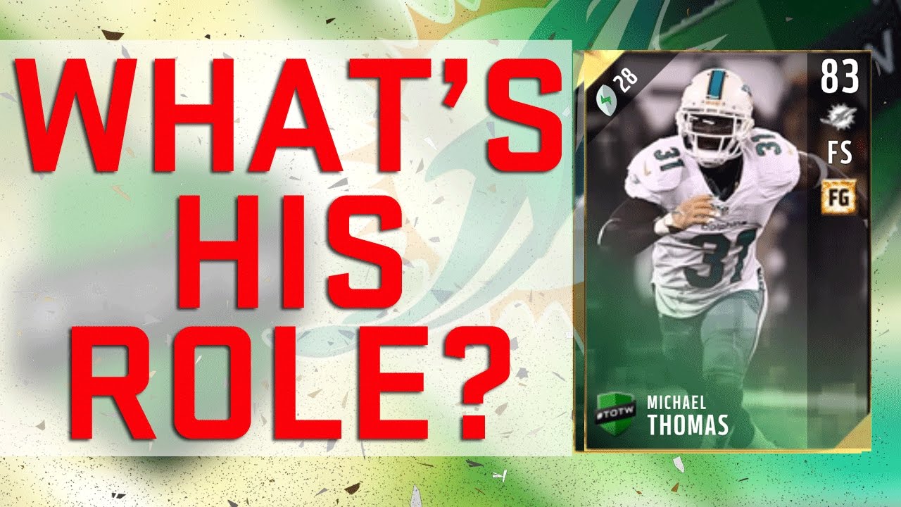 MUT Reviews | Michael Thomas | Madden 17 Gameplay Tips - YouTube