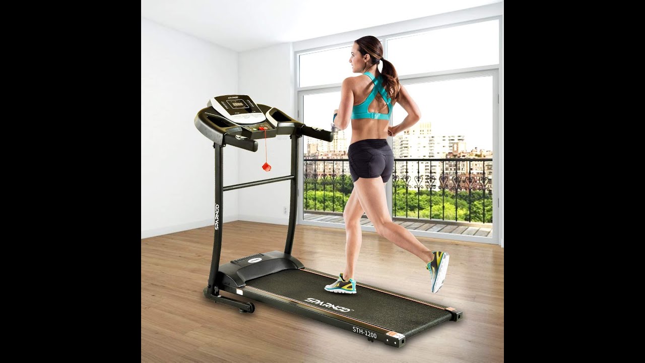 Best Sparnod Fitness STH-1200 (3 HP Peak) Automatic Treadmill - YouTube