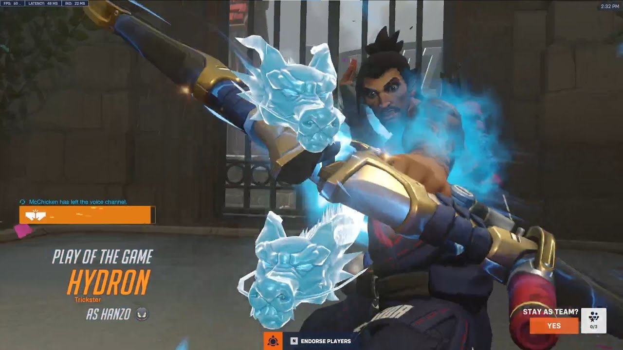 POTG! HYDRON INSANE HANZO GAMEPLAY SEASON 12 OVERWATCH 2 - YouTube