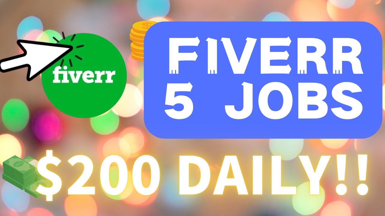 Fiverr | 5 Jobs to Earn $200 Daily | Passive Income Side Hustles | Make ...