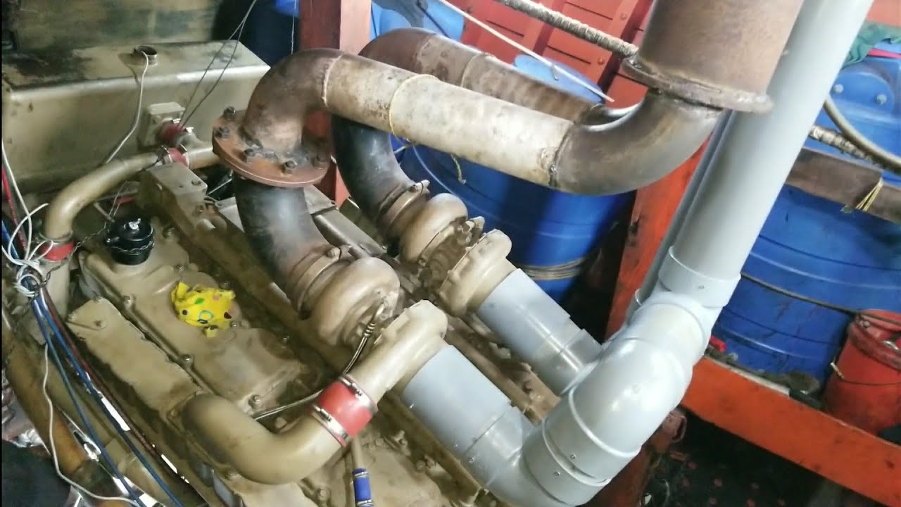 Chạy thử máy CUMMINS V28 2 Tubo - YouTube