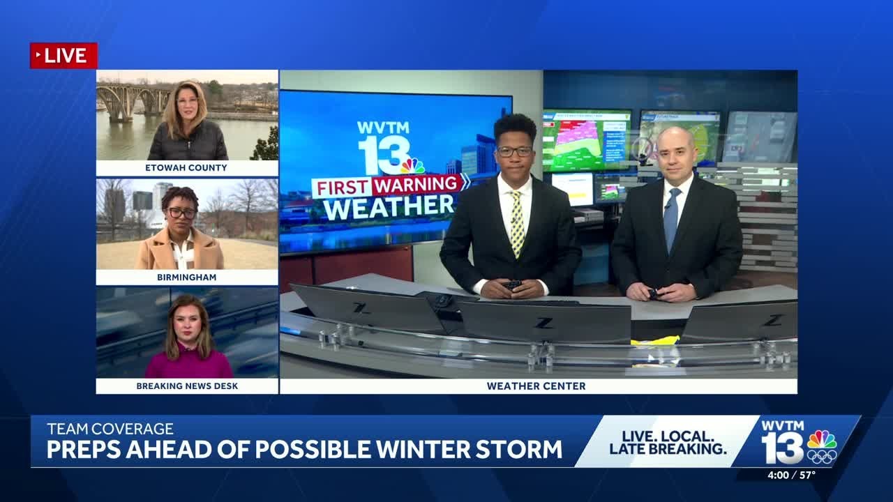 TEAM COVERAGE: Ahead of the weekend winter storm in Alabama - YouTube