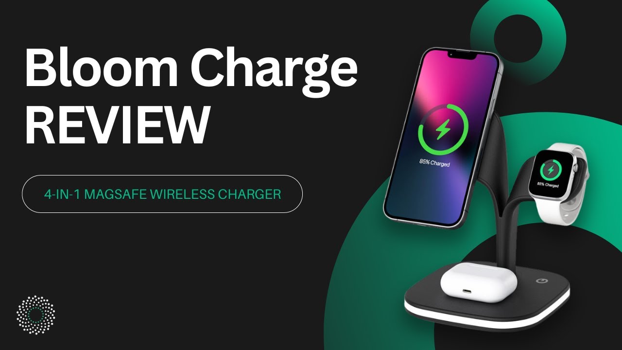 Bloom Charge Review: 4 in 1 MagSafe Charger with LED Lamp | GravGoods - YouTube