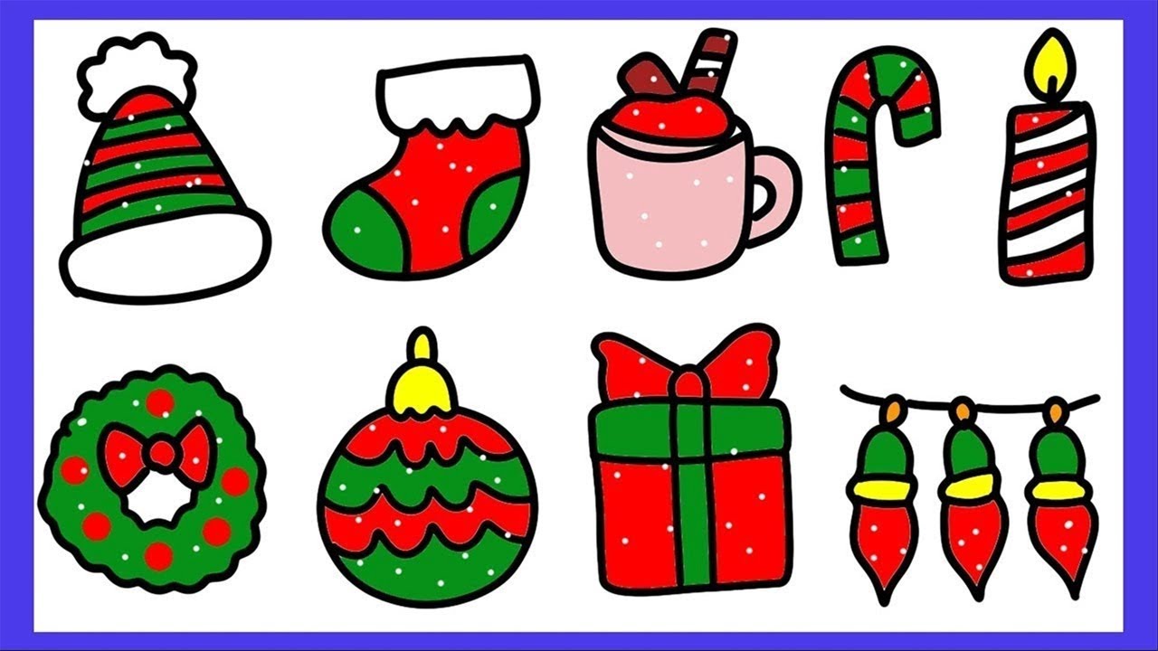 How to draw Christmas decorating doddle Drawing | Merry Christmas ...