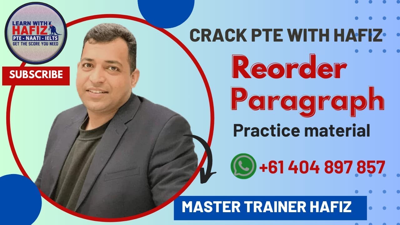 PTE Reorder Paragraphs: Practice Questions with Answers | Repeated ...