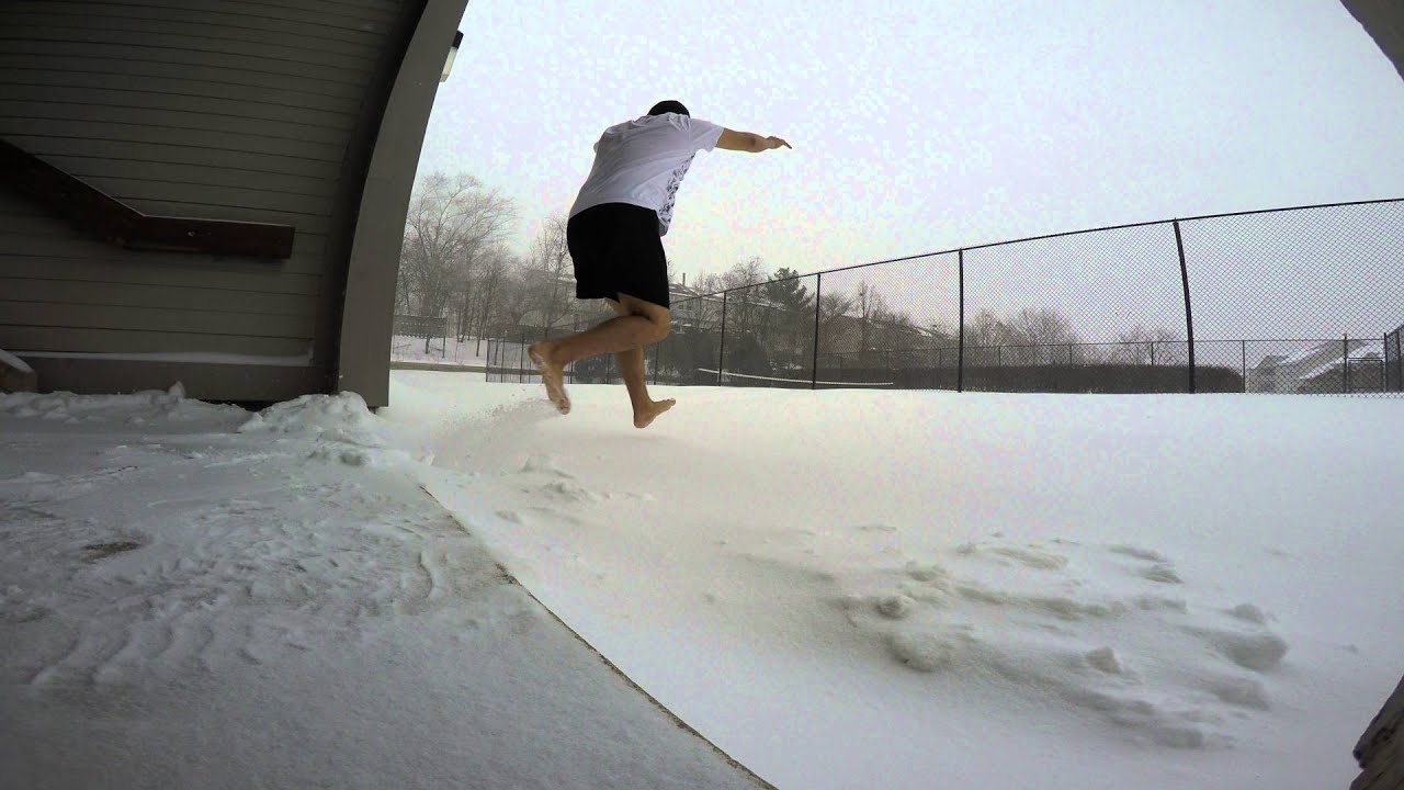 Snow challenge Jumping in the Snow! - YouTube