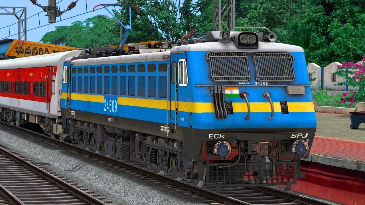 TRAIN HIGH SPEED CROSSING IN RALWAY STATION | BUMPY RAILROAD | Train ...