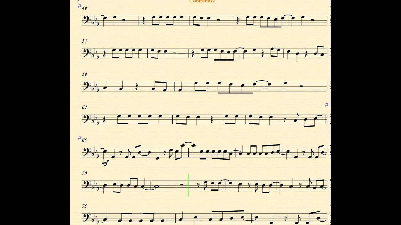Mirrors - Justin Timberlake - Double Bass Sheet Music and Chords - YouTube
