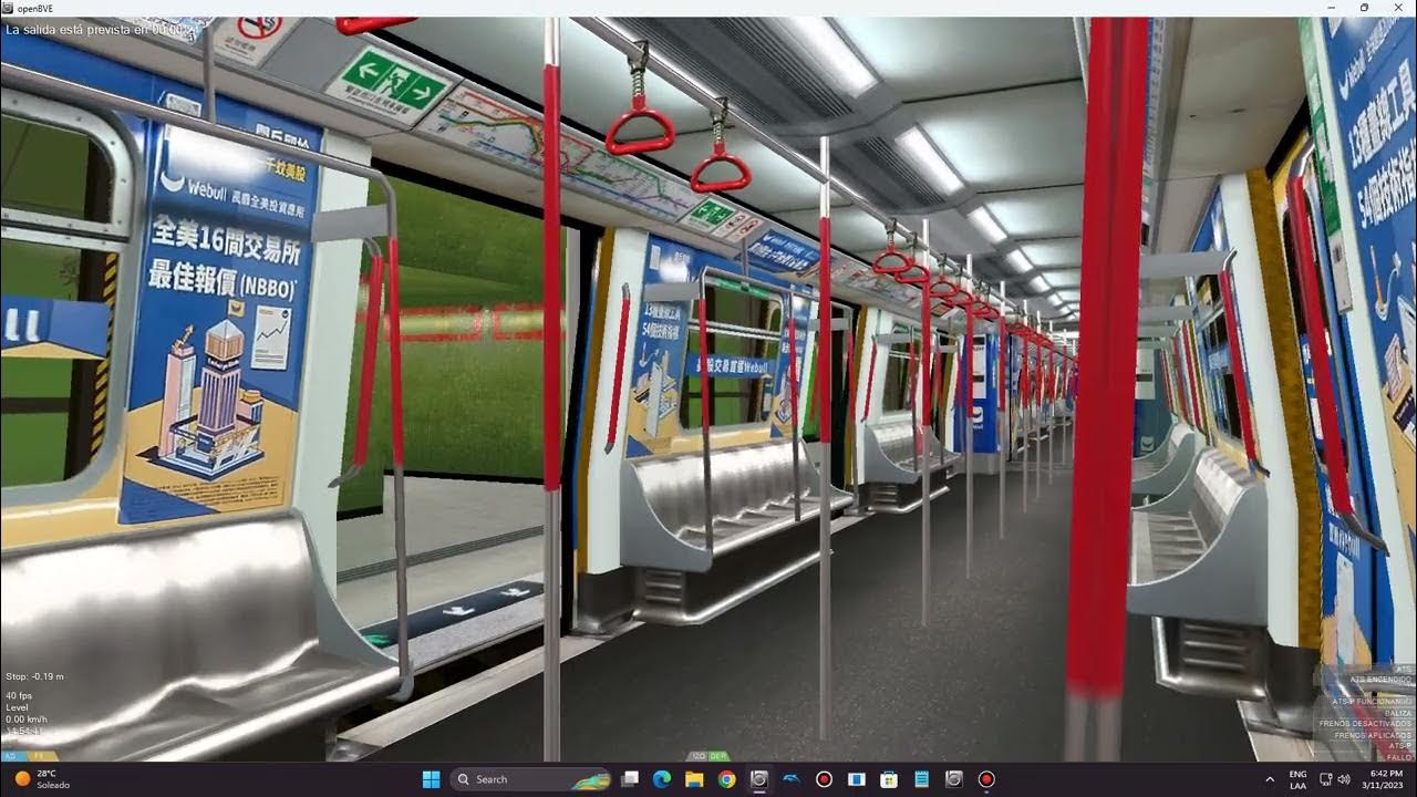 OpenBVE MTR Kwun Tong Line From Choi Hung To Mong Kok - YouTube