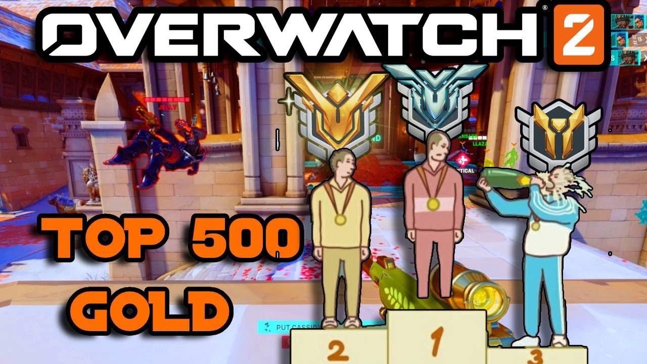 TOP 500 gold [overwatch 2 competitive funny moments] - YouTube