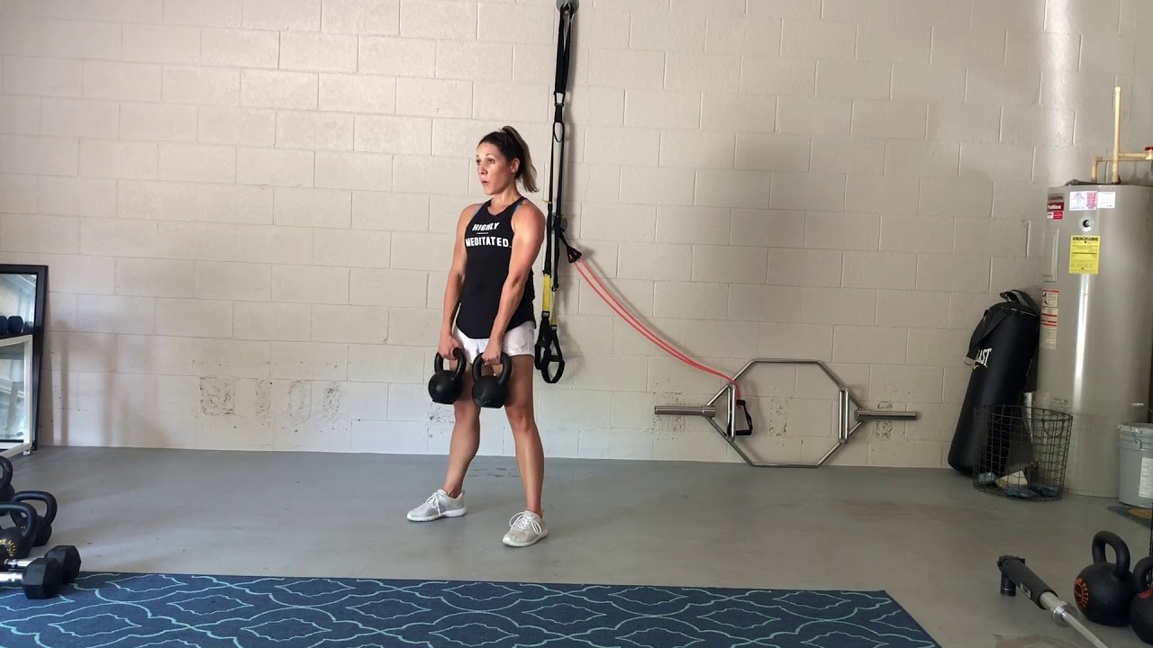 Burpees with Sumo KB Deadlifts - YouTube
