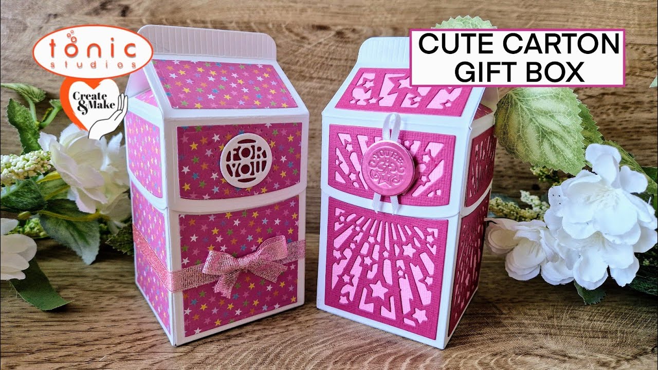 CUTE CARTON GIFT BOX - Tonic Studios Create & Make - YouTube