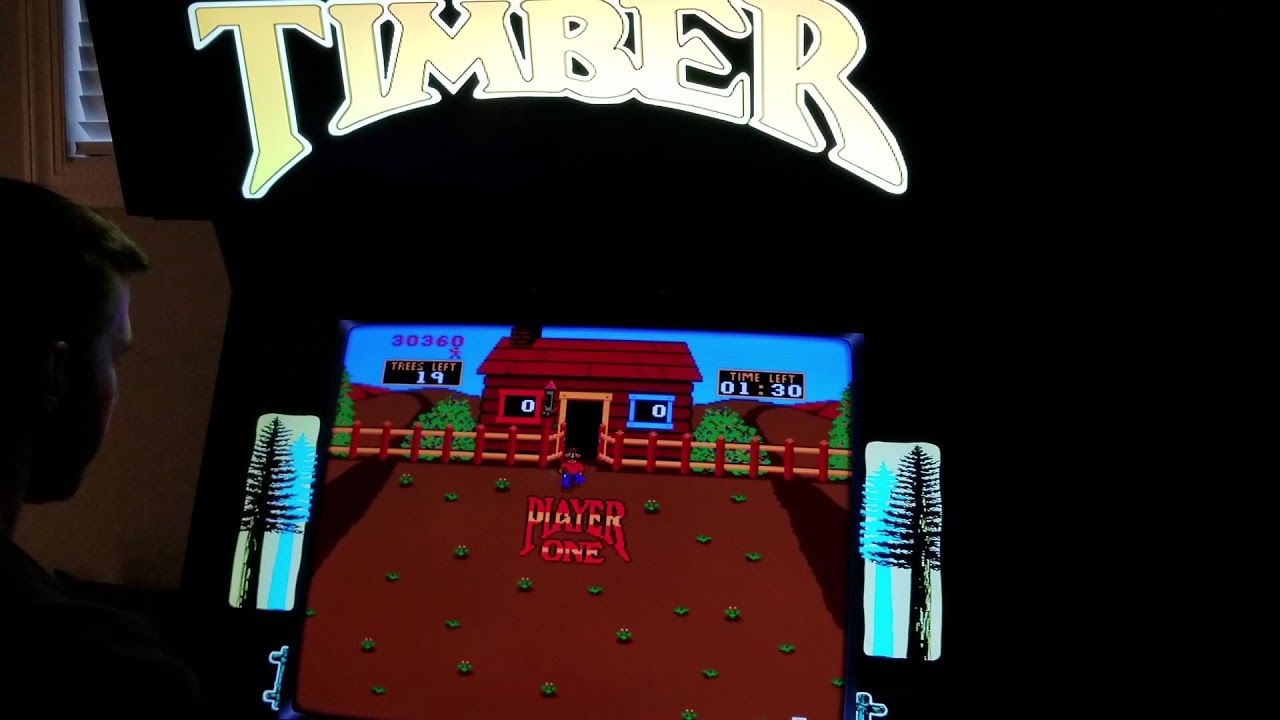 Timber Arcade Cabinet MAME Gameplay w/ Hypermarquee - YouTube