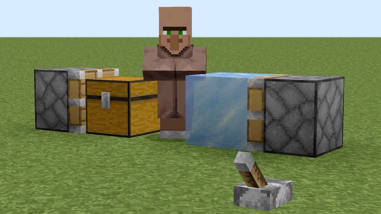 Minecraft combined Chest+Villager+Ice = ??? - YouTube