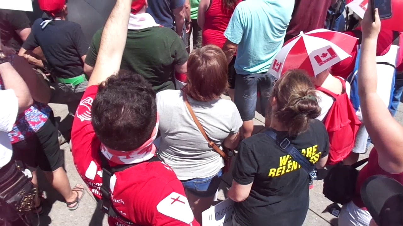 Norman Traversy Rick Boswick Canada Day July 1 2020 Ottawa Protest ...